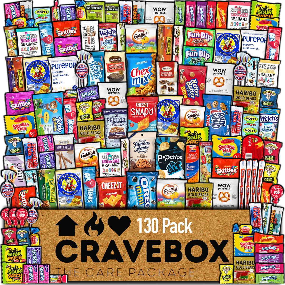 CRAVEBOX 130-count Snack Pack